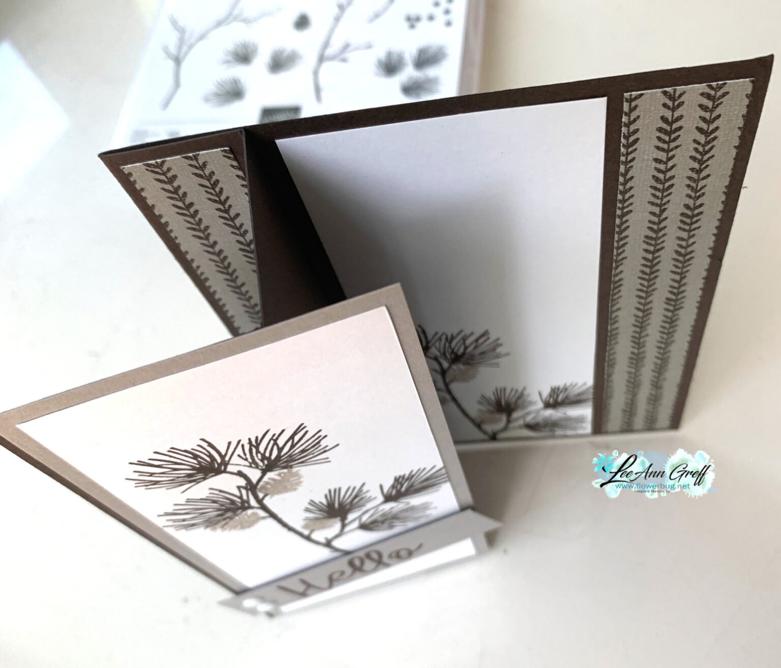A neat vertical ‘Book Binding’ card fold with video tutorial ...