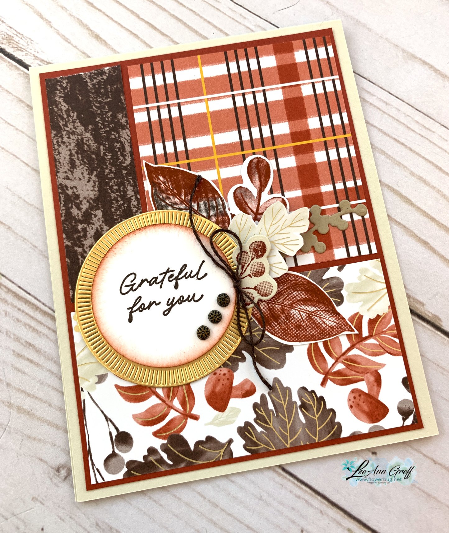 Artistic Leaves with Gathering Together with an easy card sketch plan ...