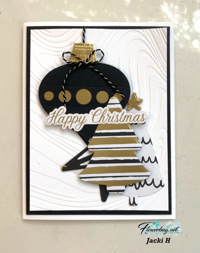 Modern Christmas card idea – Flowerbugs Inkspot