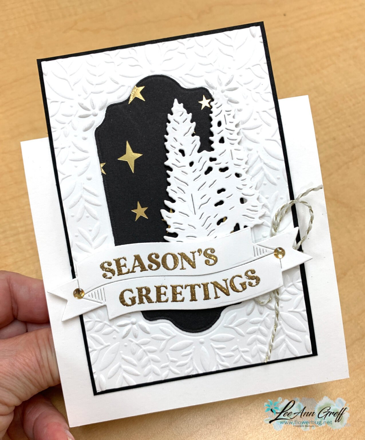Easel card fold with Modern Christmas with a free project sheet ...