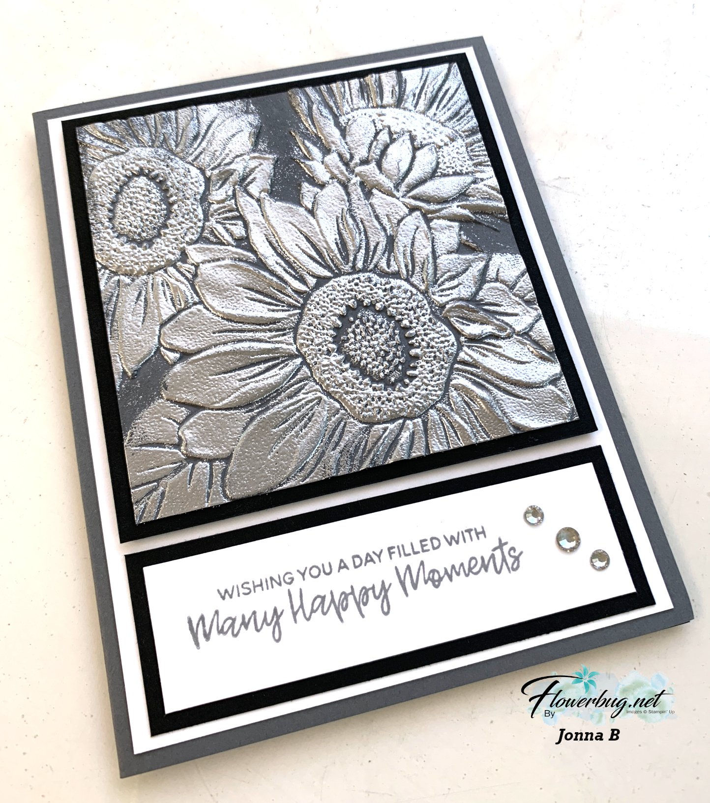 Beautiful Embossed card swaps with foil accents – Flowerbugs Inkspot