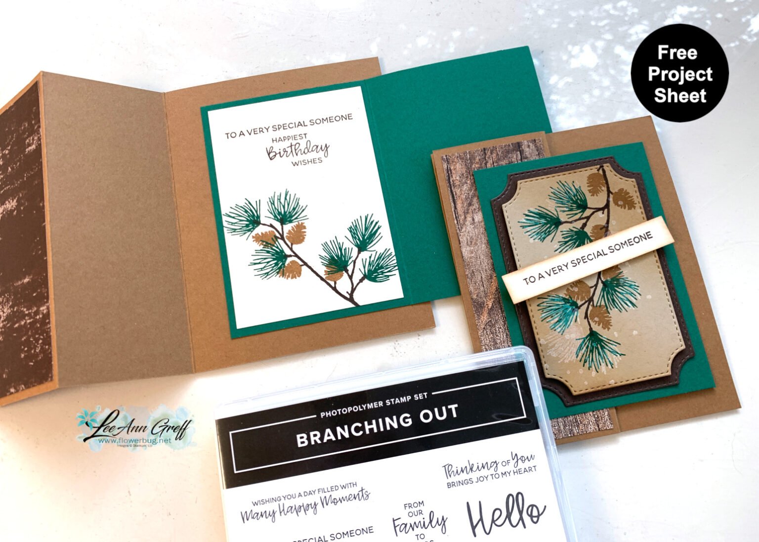 The Branching Out bundle is retiring! Check out this fun fold card with ...