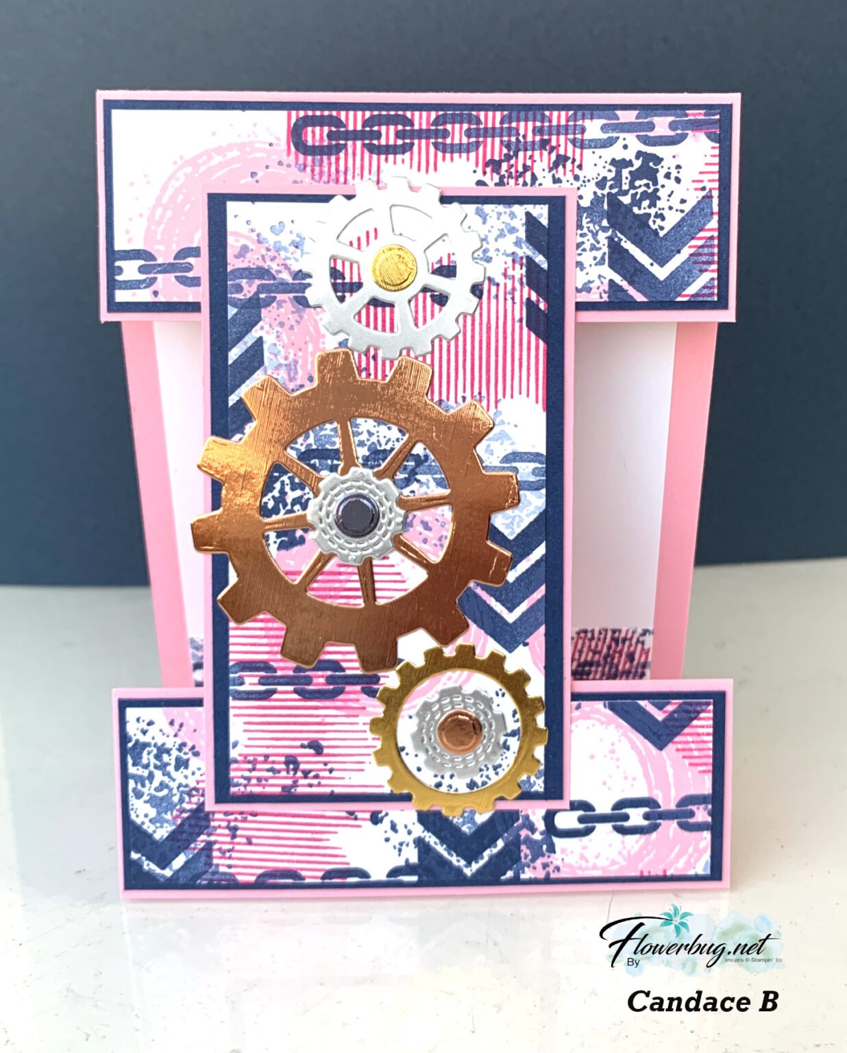 Gears & Textures bundle; another wow with Candace’s fun fold card ...