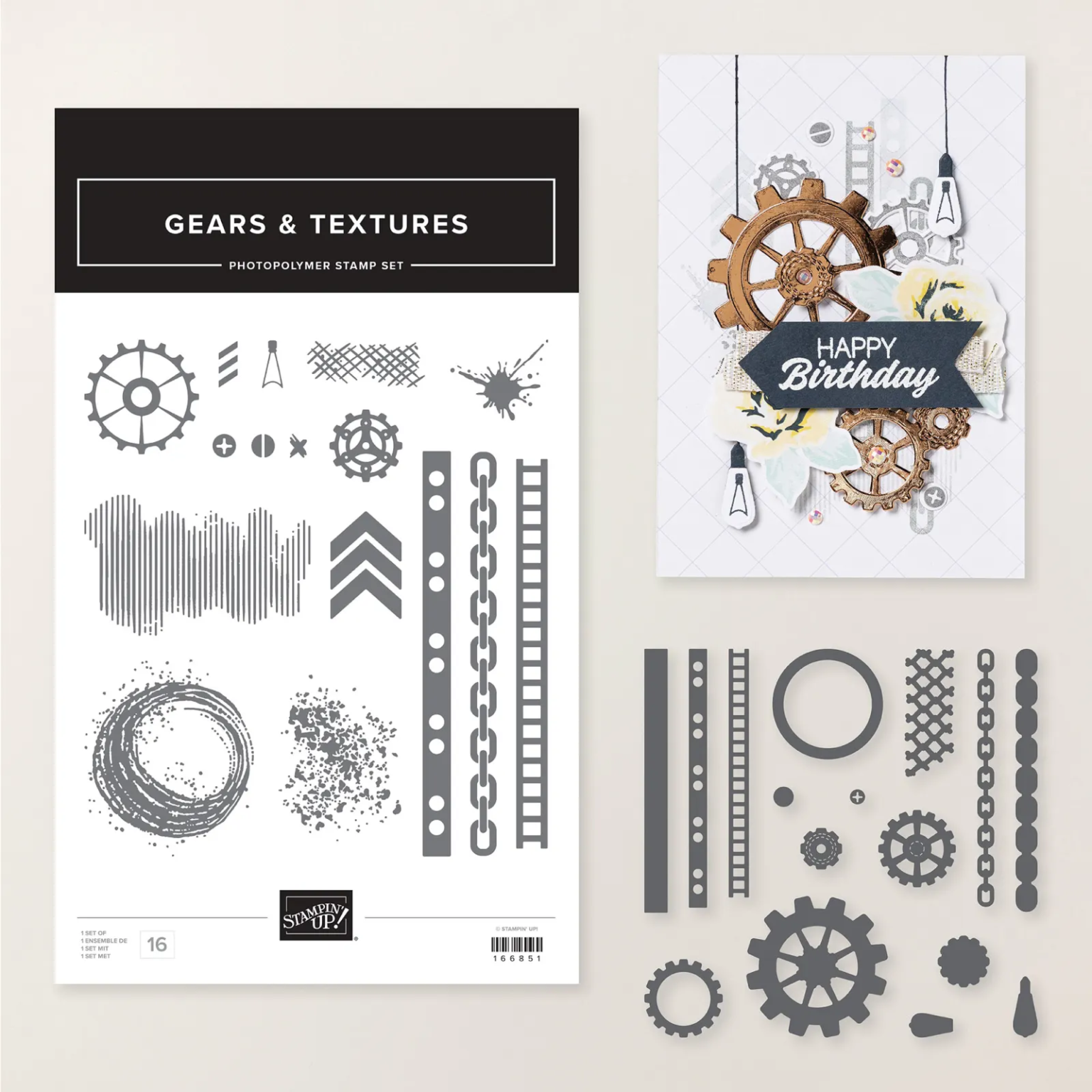 Gears & Textures bundle; another wow with Candace’s fun fold card ...